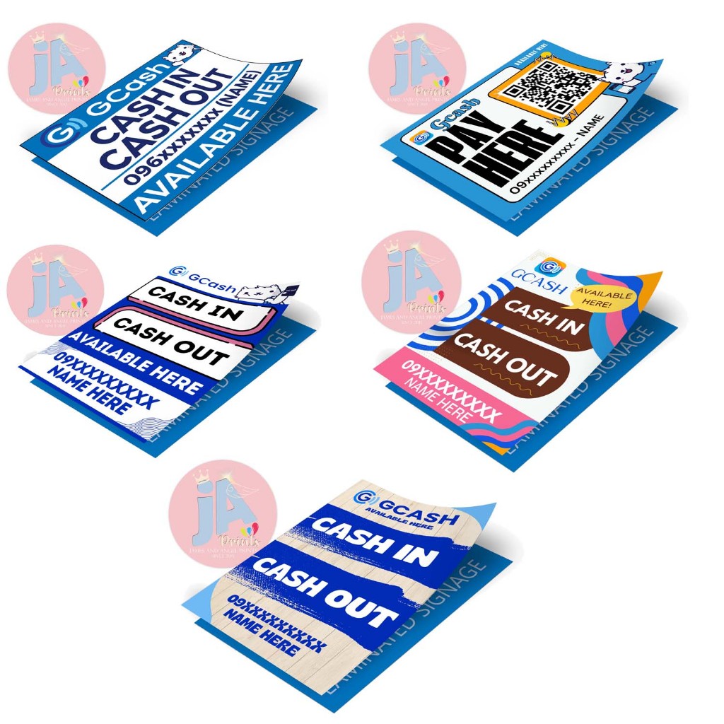 LAMINATED GCASH SIGNAGE | Shopee Malaysia