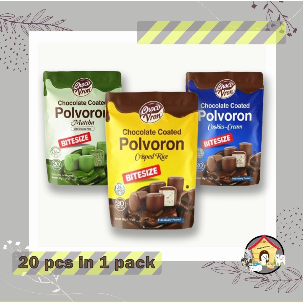 ChocoVron Bite Size Coated Polvoron (20pcs in 1 pack, 80g) | Shopee ...
