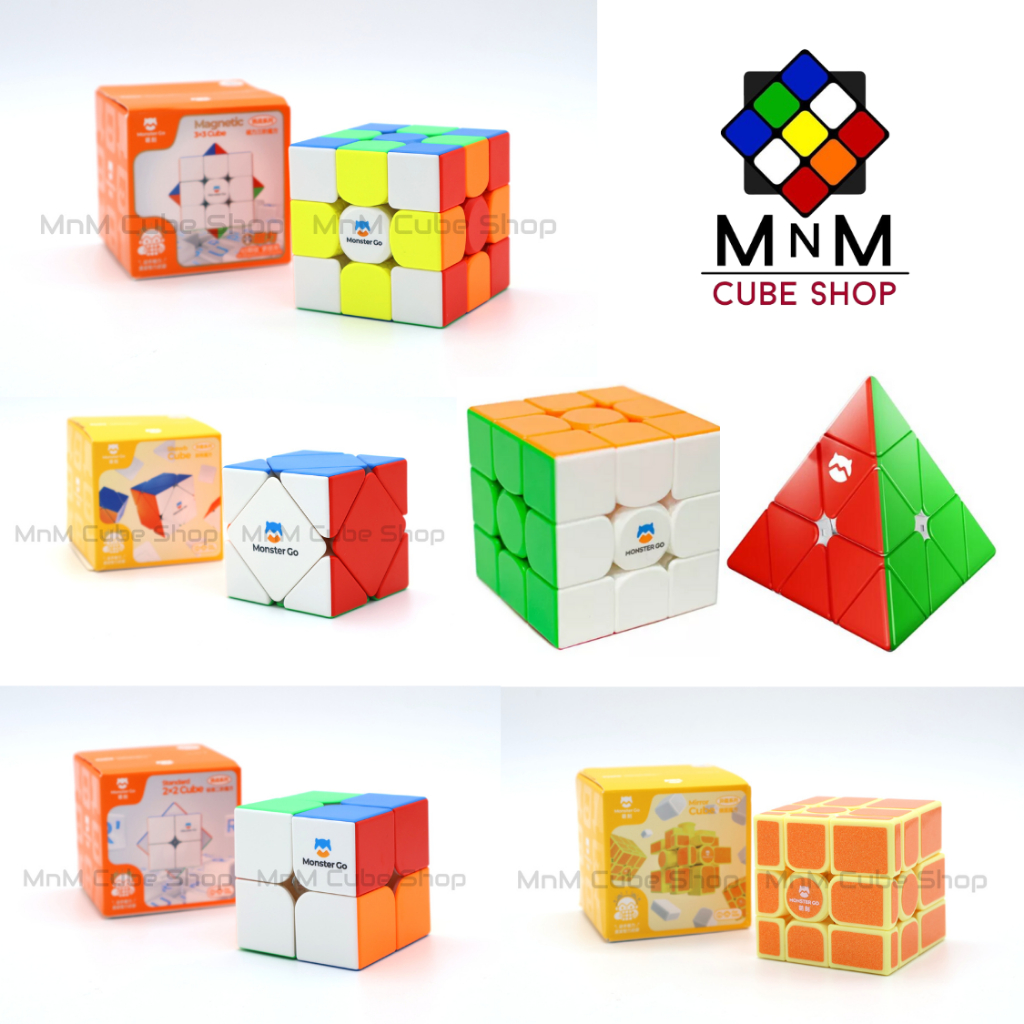 GAN Cube Monster GO 3x3 Pyraminx 2x2 Skewb Mirror Rubik Cube Magnetic ...