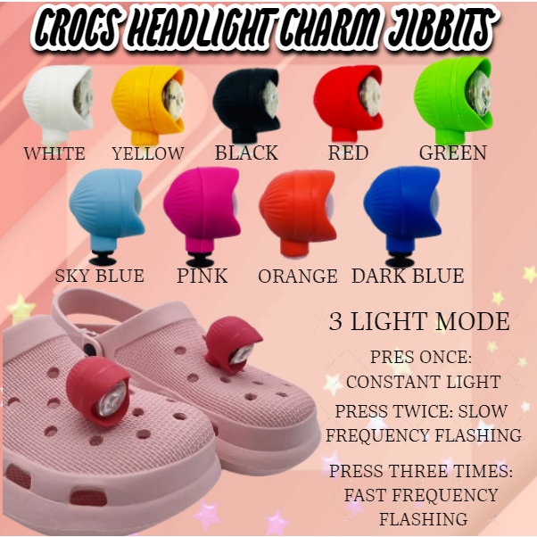 (13H)CROCS Brighten Up Your shoes With The LED Headlight Shoes Light ...