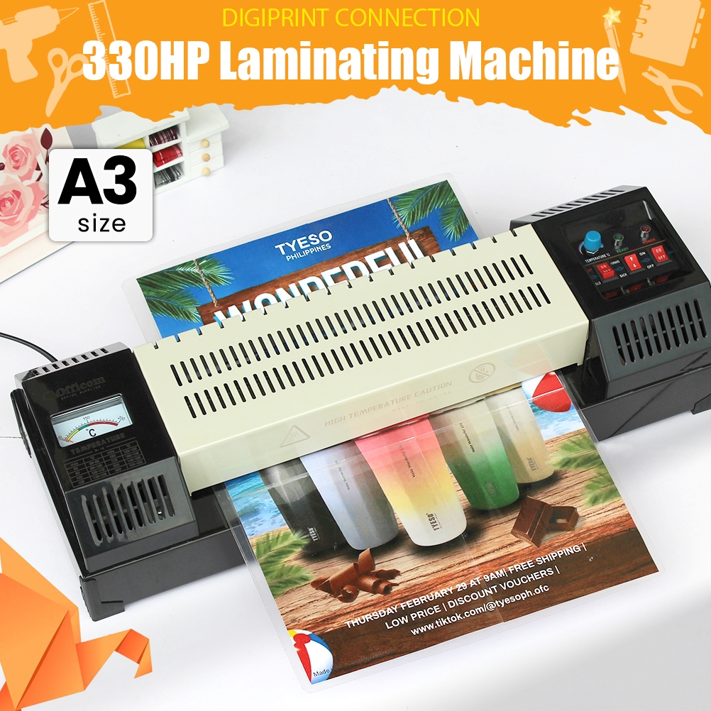330HP A3/A4 Laminator Laminating Machine HOT/COLD/ REVERSE Heavy Duty ...
