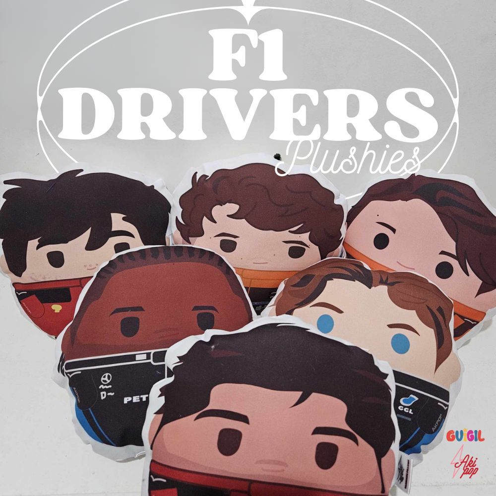 F1 Formula 1 Pillow Plushie Gift [Inspired Chibi Plush Charles Leclerc ...