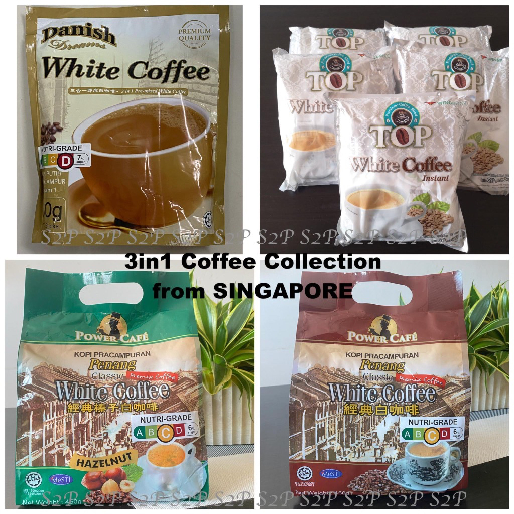 S2P TOP White Coffee 420G x PENANG Coffee 450G x DANISH White Coffee ...