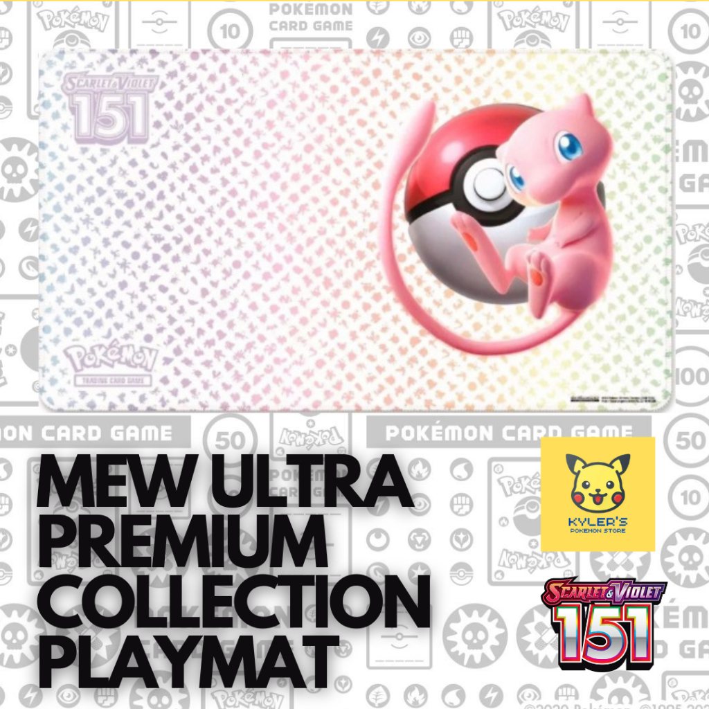 Mew Ultra Premium Collection Playmat - Pokemon 151 - Pokemon Card ...