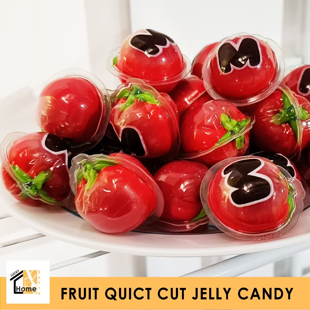 Lucky 1 Piece Fresh Fruit Quick Cut Explosive White Peach Flavor Mixed ...