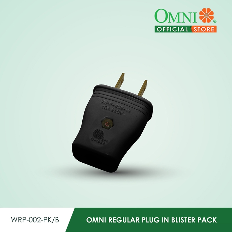 OMNI Regular Plug in Blister Pack - WRP-002-PK/B (Black) | Shopee Malaysia