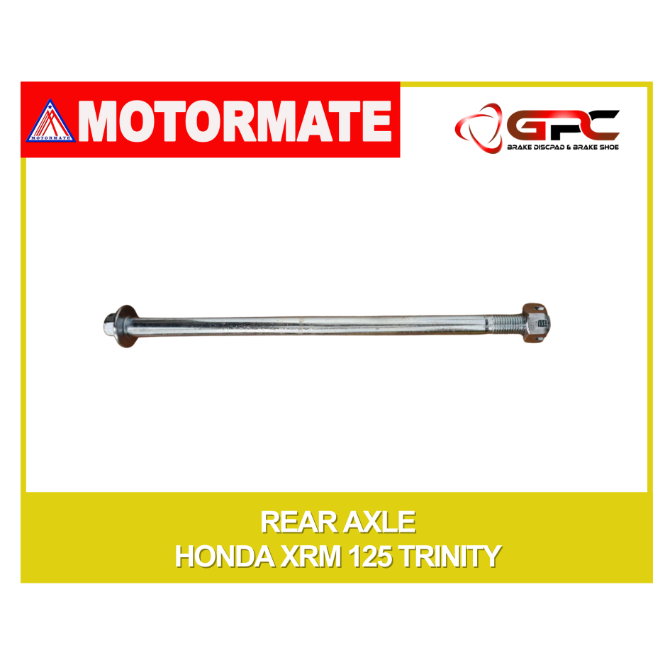 GPC Rear Axle Honda XRM125 Trinity/STX/Crypton/KLX150/Rouser135/XTZ125 ...