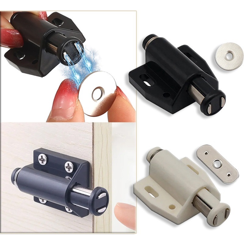 Magnetic Single/Double Push to Open Hidden Door Lock For Kitchen ...