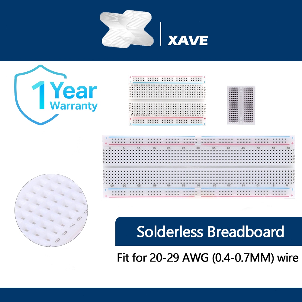 Solder Less PCB Breadboard SYB MB102 830 400 170 Tie Points Circuit ...