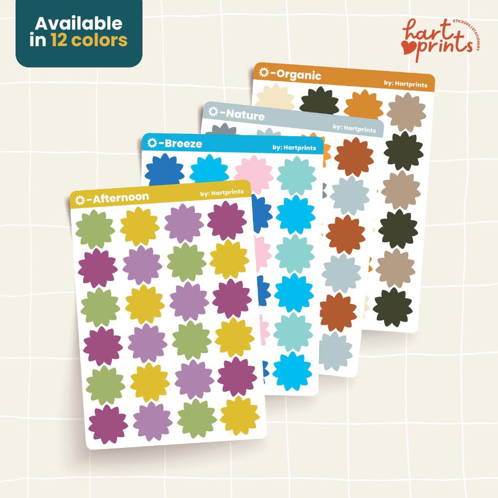 Two-way Cut Flower Stickers for Journals, Planners and Scrapbooks ...