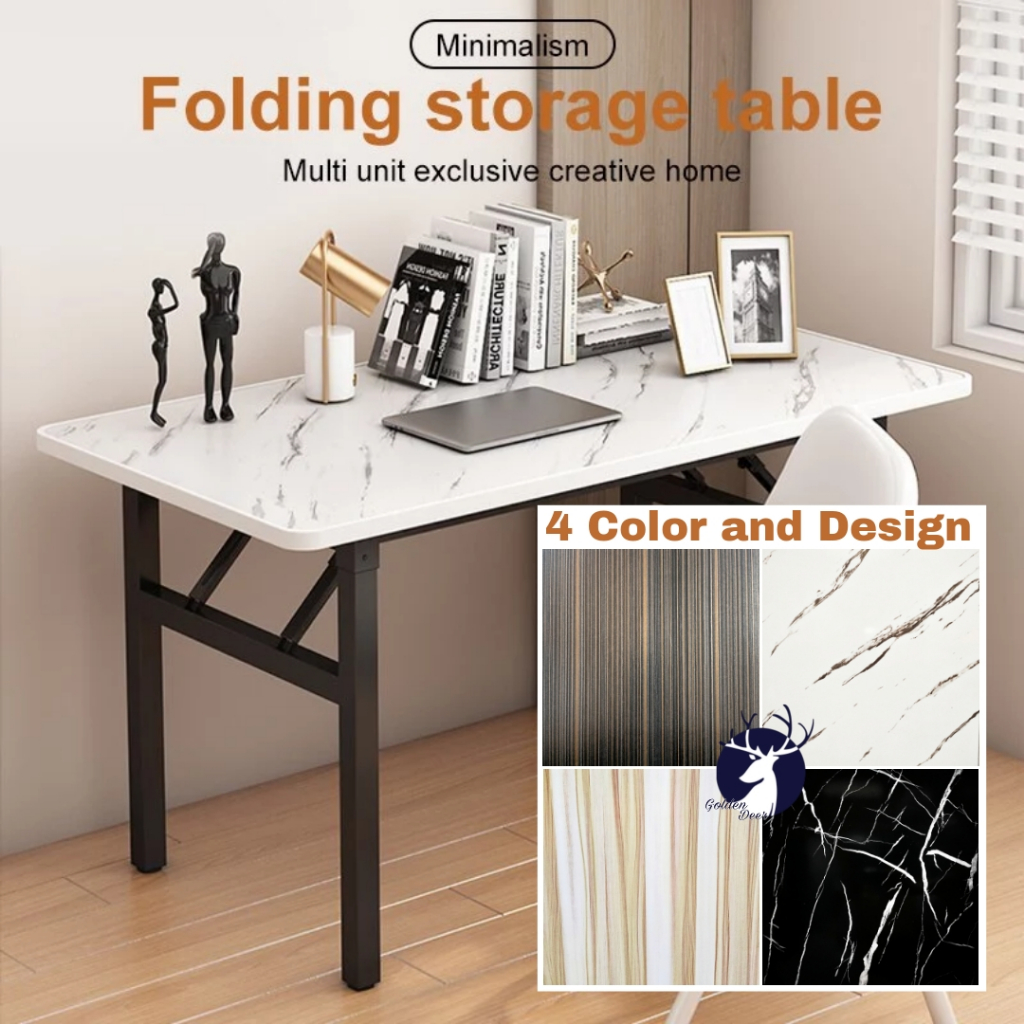 FOLDABLE TABLE DESK FOR DINING COMPUTER STUDY DESK MODERN & MINIMALIST ...