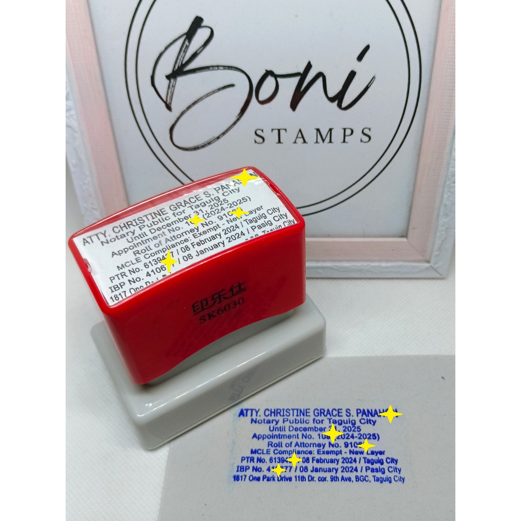 Self-Inking Notarial Stamp | Shopee Malaysia