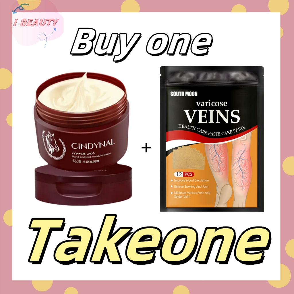 CINDYNAL horse oil Hand and Foot Salve Cream+SOUTH MOON Varicose Vein ...