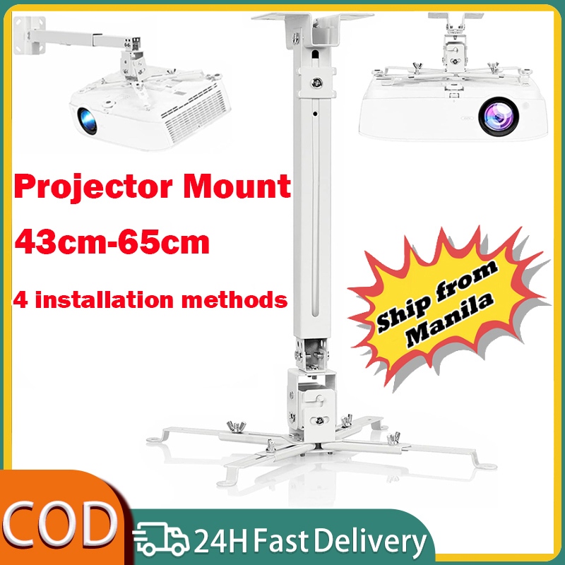 Heavy Duty 3 Feet Projector Ceiling Mount Stand, Universal Full Motion ...