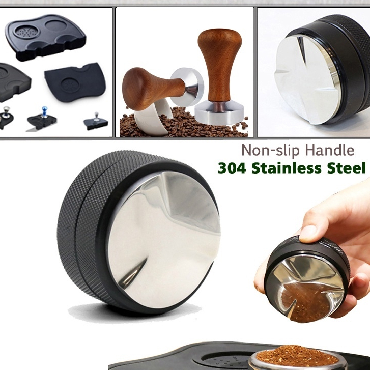 Espresso coffee distributor leveler tools coffee tamper stainless steel ...
