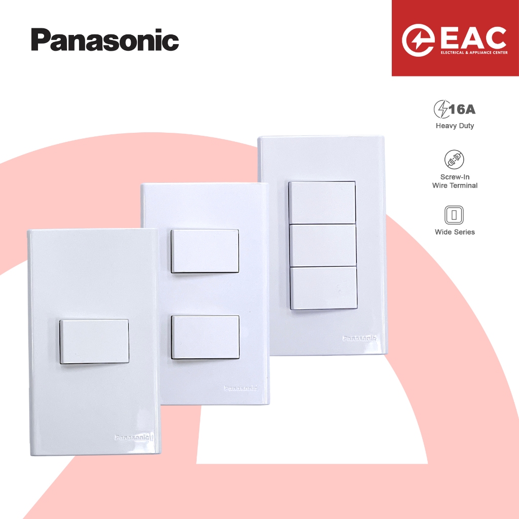 Panasonic 3-Way Switch Wide Series Set | Shopee Malaysia