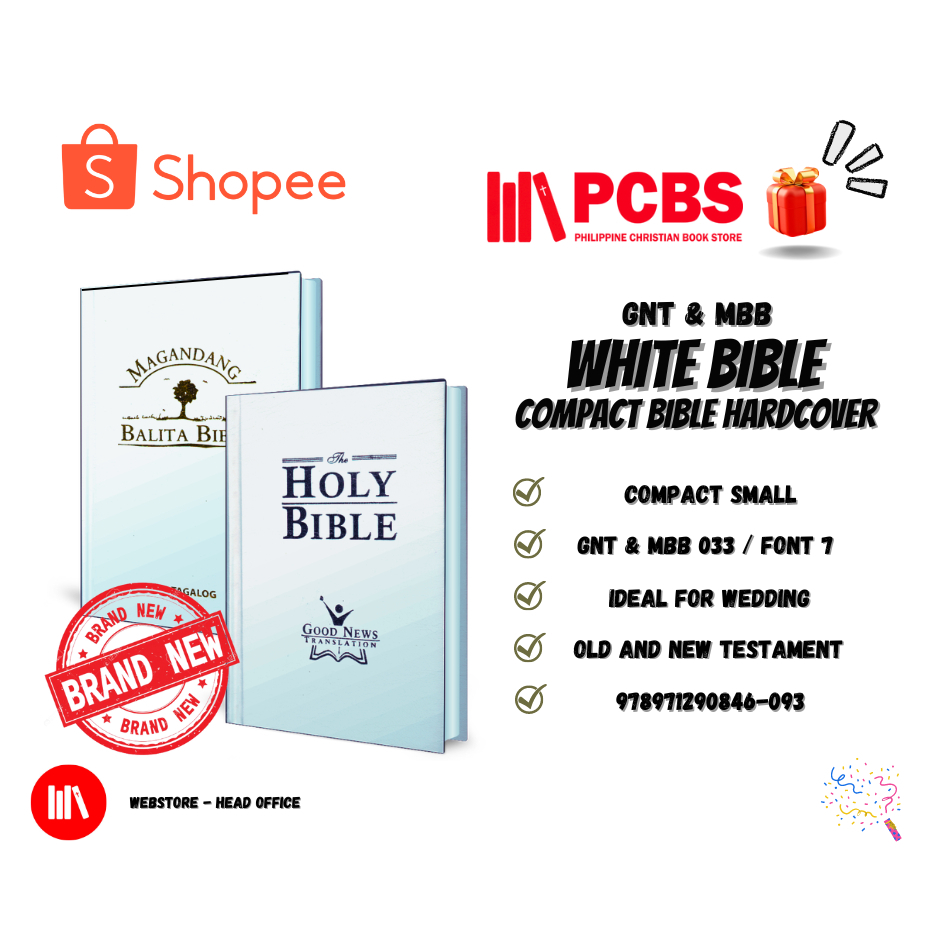 Pcbs White Holy Bible Small Compact Old And New White Bible Ideal