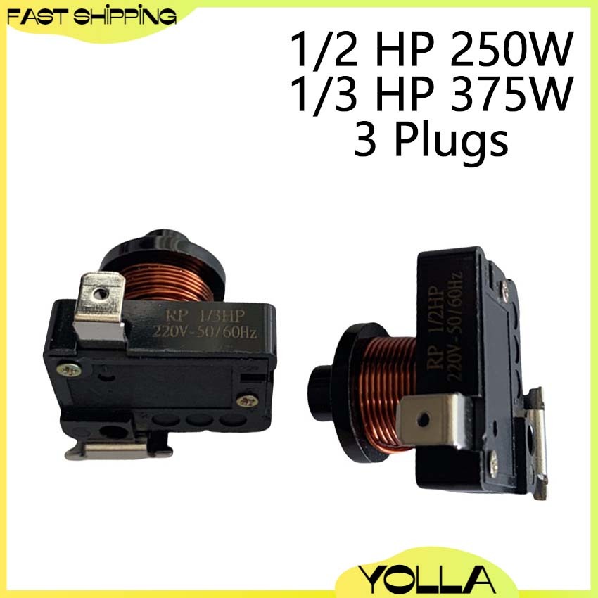 3Plugs 220V Refrigerator Heavy Hammer Starter 1/2 HP 1/3HP Freezer ...