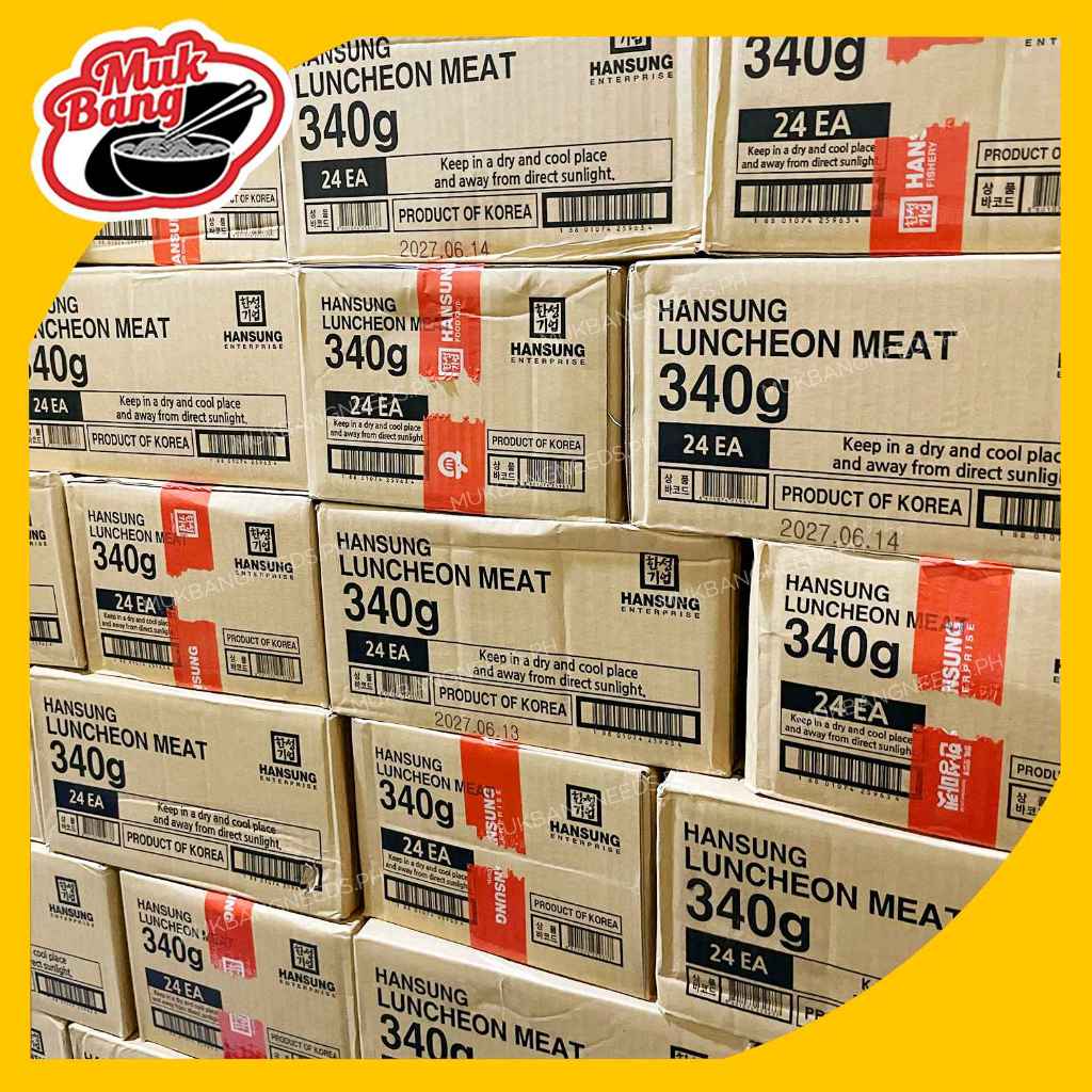 LOTTE, HANSUNG Korean Luncheon Meat 340g × 24 (1BOX) | Shopee Malaysia