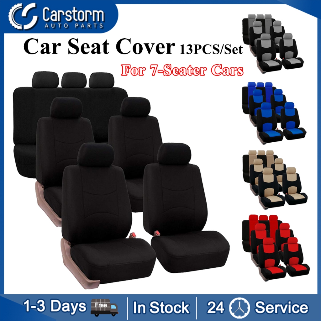 Carstorm Universal Car Seat Cover With Color Pattern Fabric Seat Cover ...