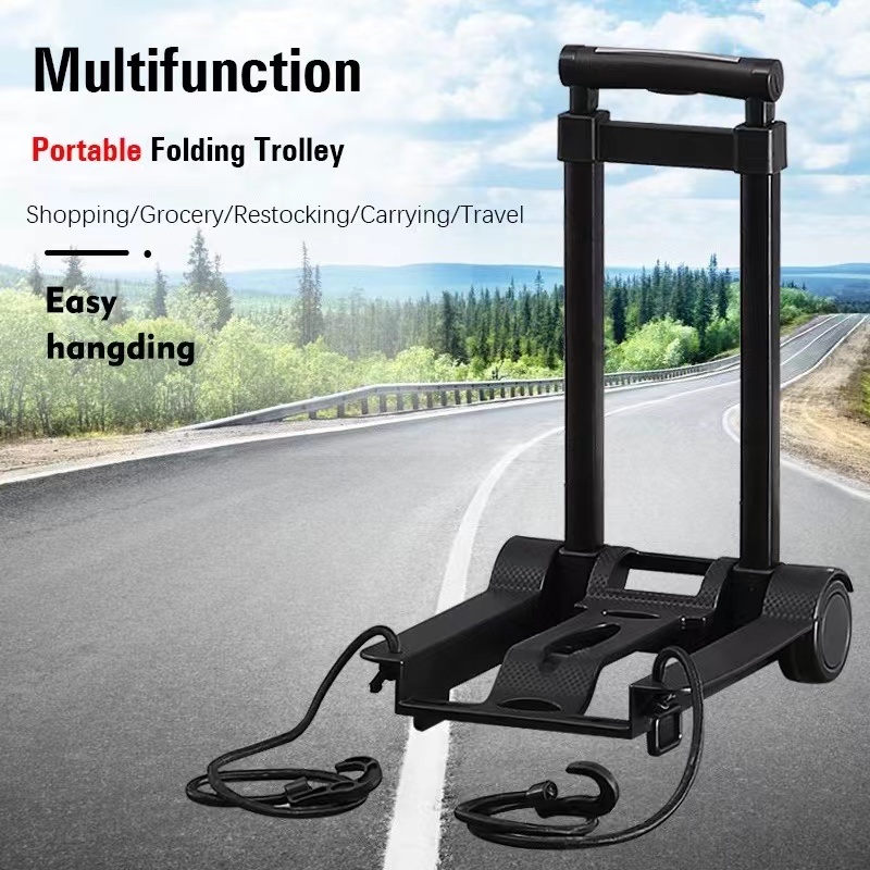 portable folding trolley heavy duty trolley 2 wheel rotating portable ...
