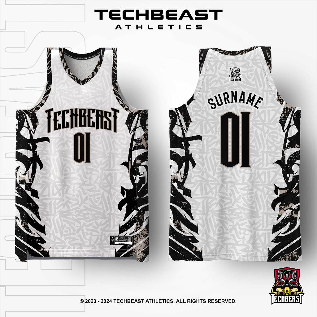 Techbeast Fliptop Basketball Jersey Full Sublimation ( CUSTOM NAME + NUMBER ) | Shopee Malaysia
