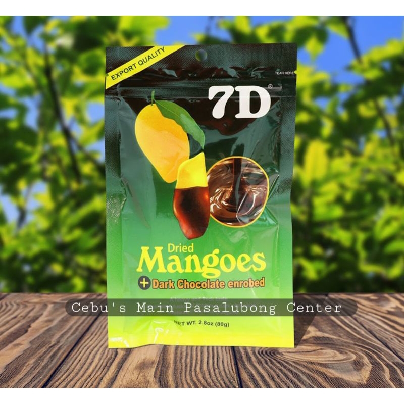 7D Dried Mangoes Dark Chocolate Enrobed 80g | Shopee Malaysia