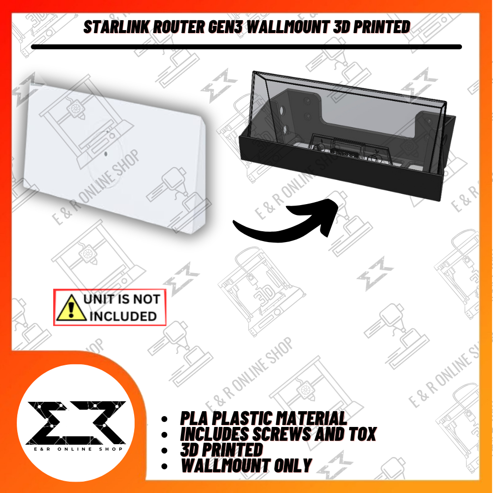 STARLINK Router Gen3 Wallmount 3D Printed | Shopee Malaysia
