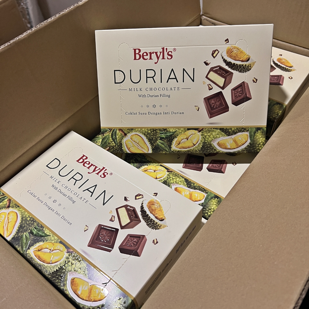 24 Pcs Beryl's Durian Milk Chocolate (with Durian Filling) 150g ...