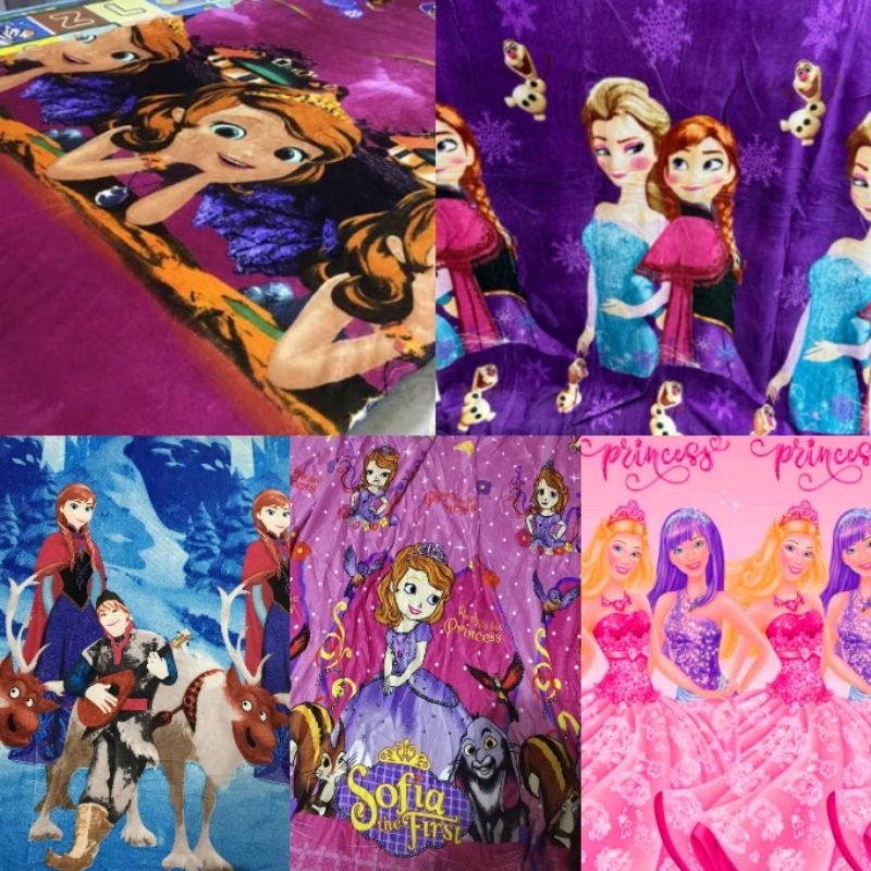 Disney Princess Character Flannel Fleece Blanket Kumot Microfiber ...