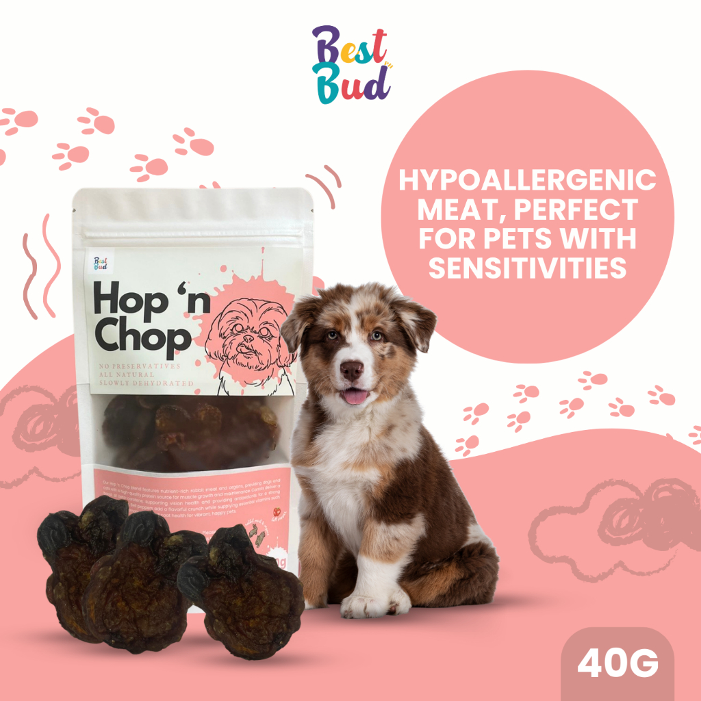 Bestbud Hop 'n Chop - Dehydrated Rabbit Meat, Organs, Carrots and Bell ...