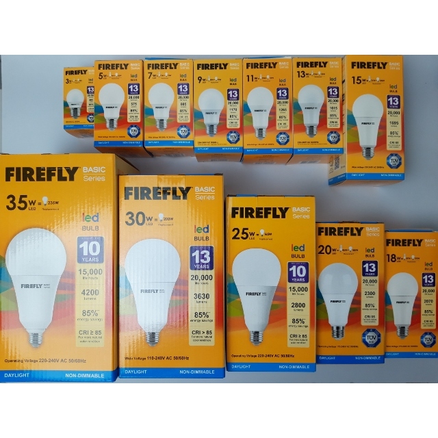 Firefly LED Bulb 3w, 5w, 7w, 9w, 11w, 13w (Daylight, Warm White ...