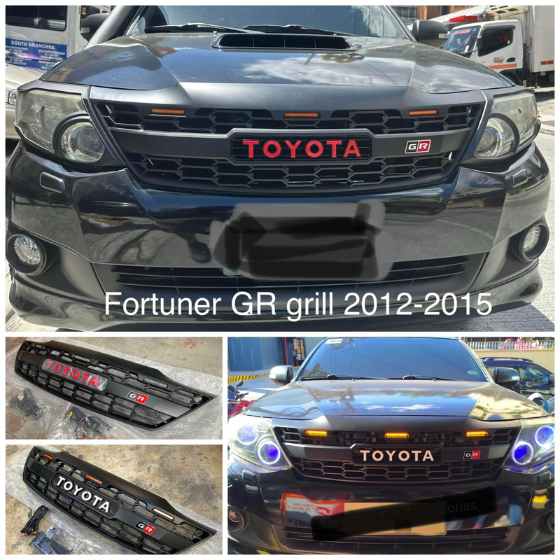 Toyota Fortuner 2012 - 2015 GR Grill with Light | Shopee Malaysia