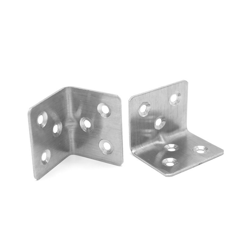 STAINLESS 90 Degree Angle Corner Bracket 6 Hole Corner Bracket L-Type ...