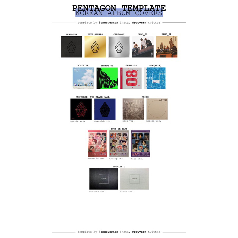 PENTAGON ALBUMS | Shopee Malaysia
