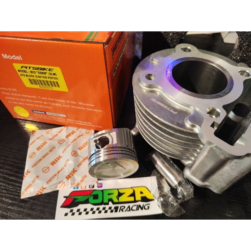 PITSBIKE MIO 54 59 SOULTY SPORTY BLOCK BORE STEELBORE KIT 50MM STD 54MM ...