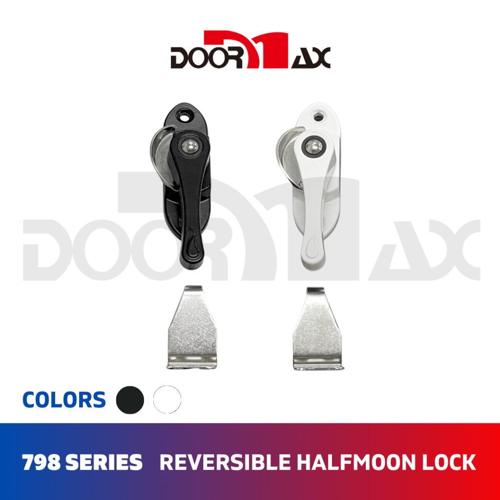 DOORMAX 798 Series Reversible Half Moon Lock (Black/White) | Shopee ...