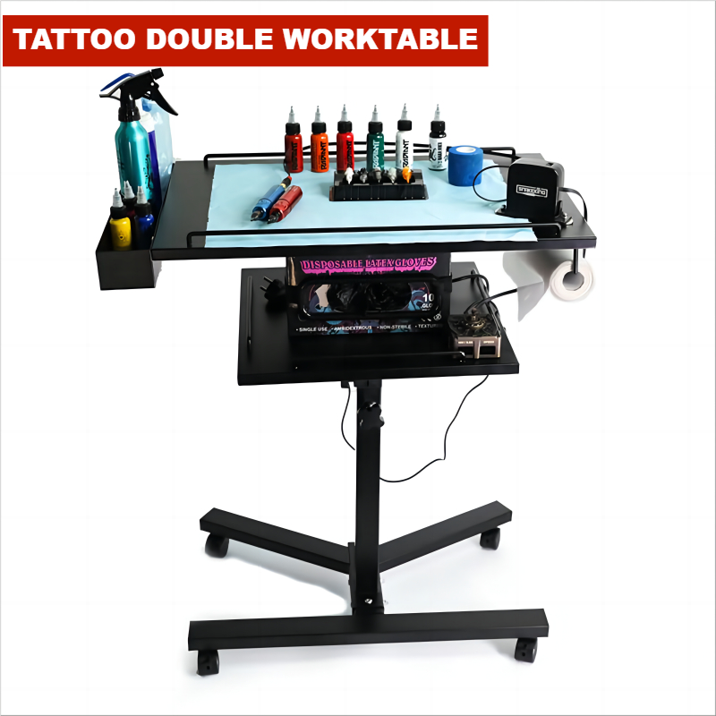 Tattoo Workstation Height Adjustable Tattoo Desk Table for Tattoo ...