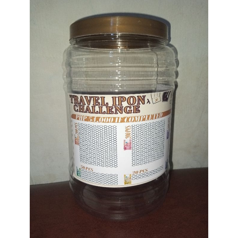 AESTHETIC TRAVEL IPON CHALLENGE TRANSPARENT PLASTIC JAR ALKANSYA ...