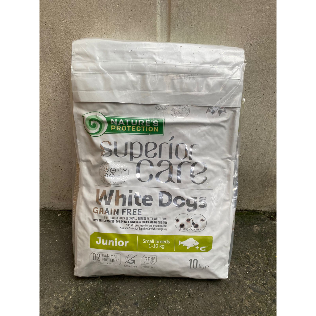 Nature's Protection Superior Care White Dogs Junior Salmon Flavor Small ...