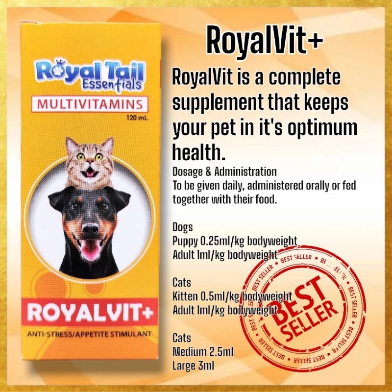 Royal Tail Essentials Royal Vit+ Multivitamins Anti-Stress Appetite ...