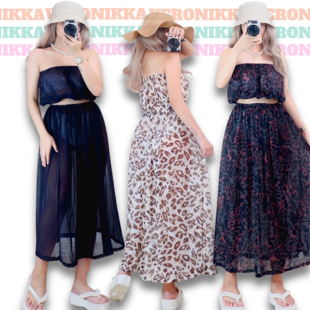 Veronikka Bohemian Tube Lace Coordinates Summer Outfit | Small to Large ...