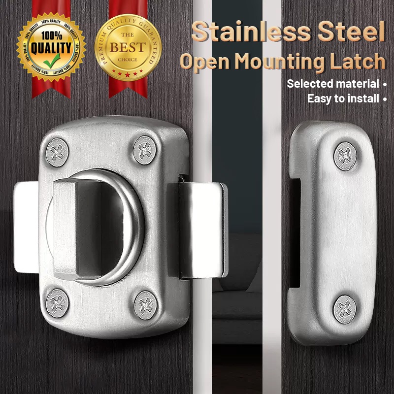 Thick cast barrel bolt sliding lock bathroom, door latch can be ...