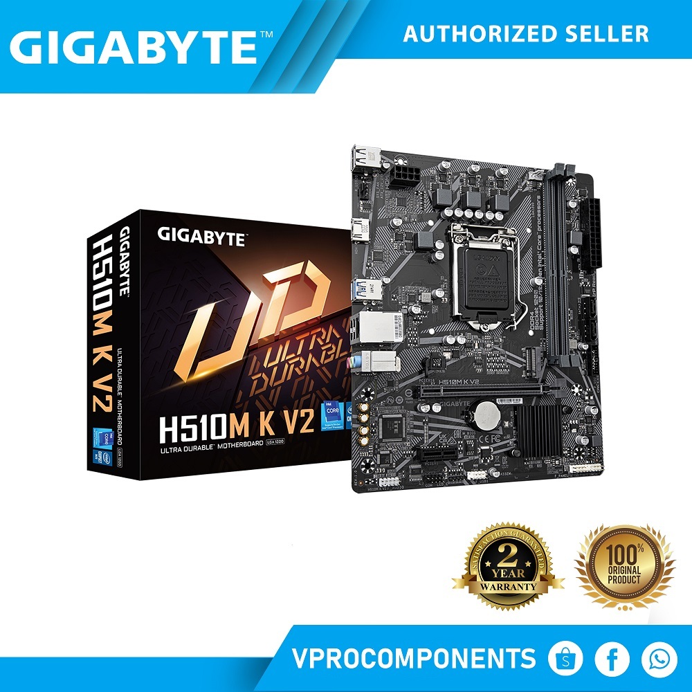 GIGABYTE H510 MK V2 Intel 10th /11th Gen Mother Board | Shopee Malaysia