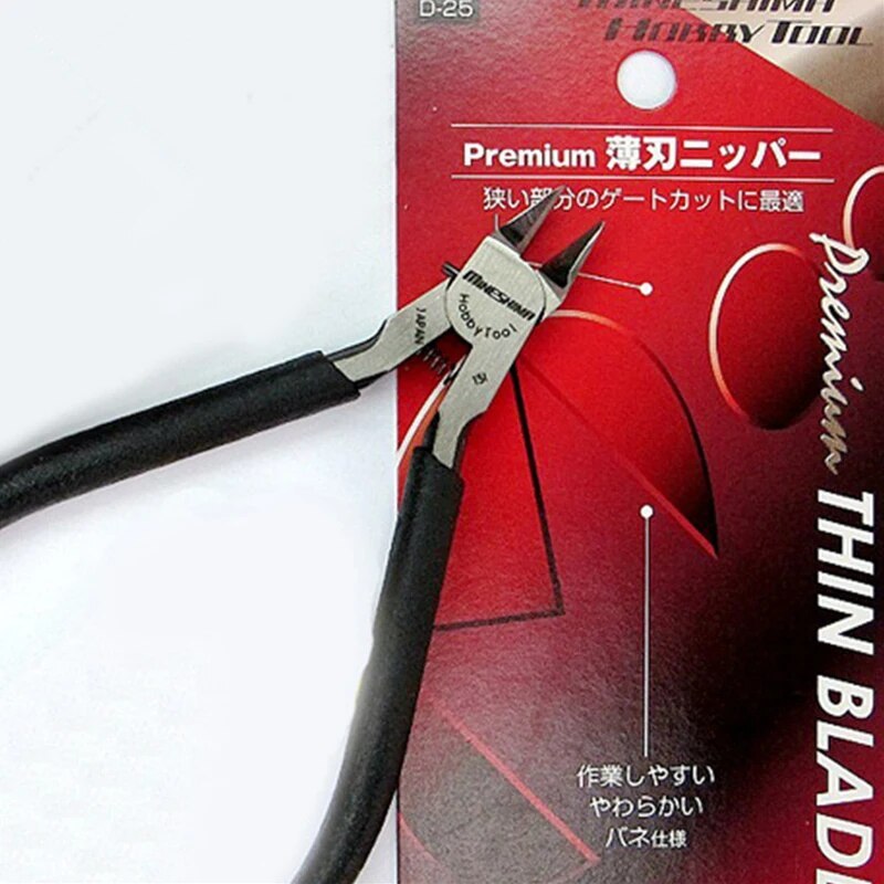 Mineshima D-25 Pemium Thin Blade Nipper 120mm (for Plastic Model Kit) | Shopee Malaysia