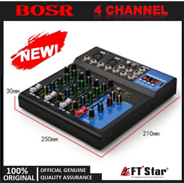 MIXER F4/USB 4 CHANNEL MIXER W/ BLUETOOTH | Shopee Malaysia