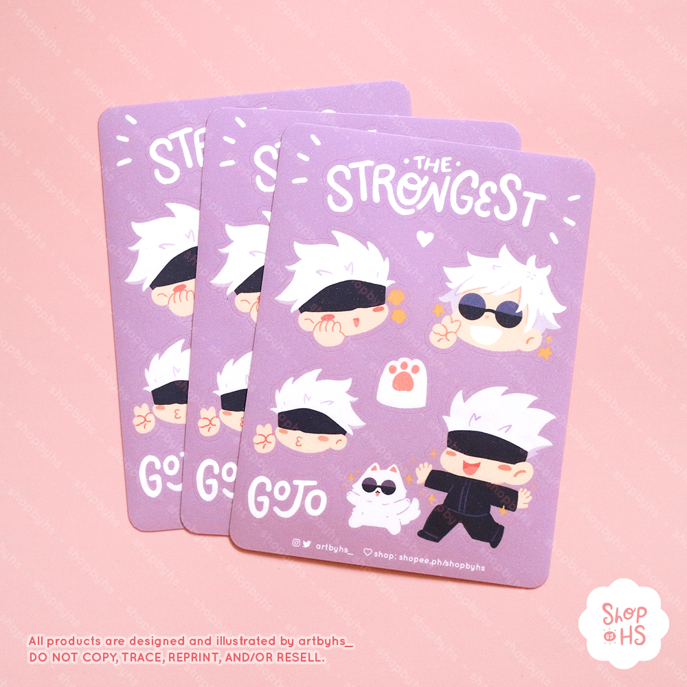 Jujutsu Kaisen Gojo Sticker Sheet | Shopee Malaysia