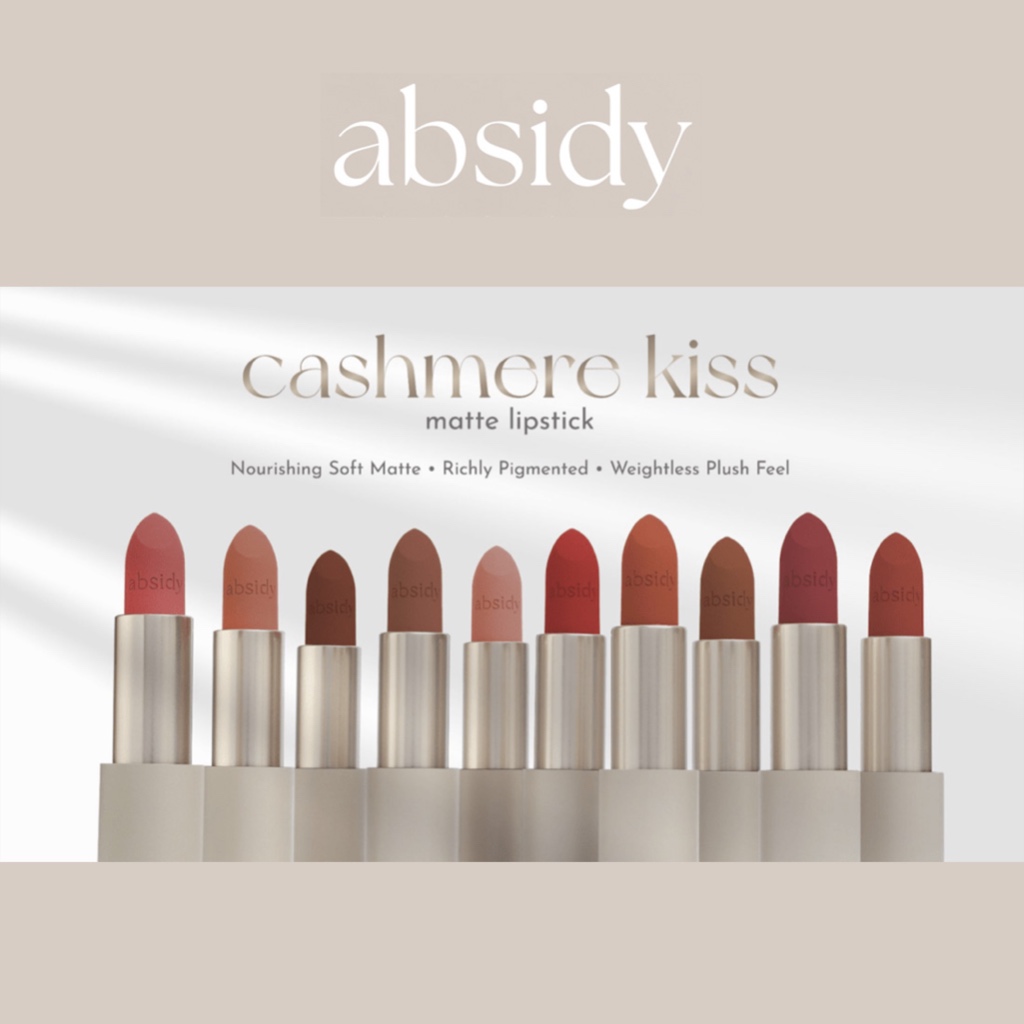 Absidy Cashmere Kiss Matte Lipstick by Piggies Shop | Shopee Malaysia
