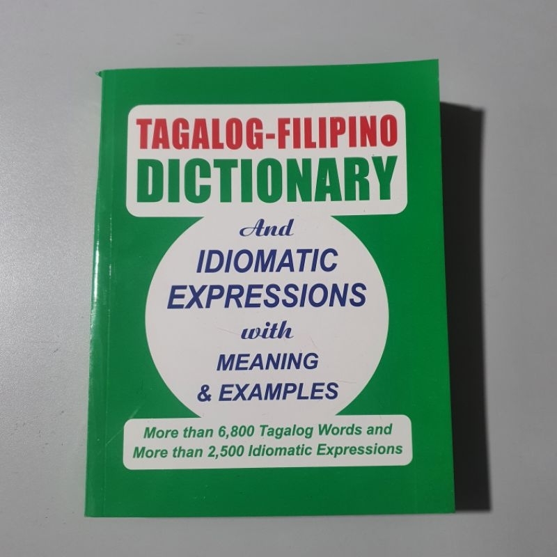 Tagalog - Filipino Dictionary and Idiomatic Expressions with Meaning & Examples | Shopee Malaysia