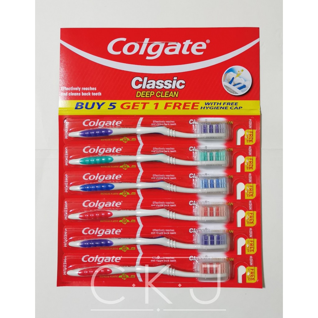 Colgate Classic Deep Clean Toothbrush (Medium) | Shopee Malaysia